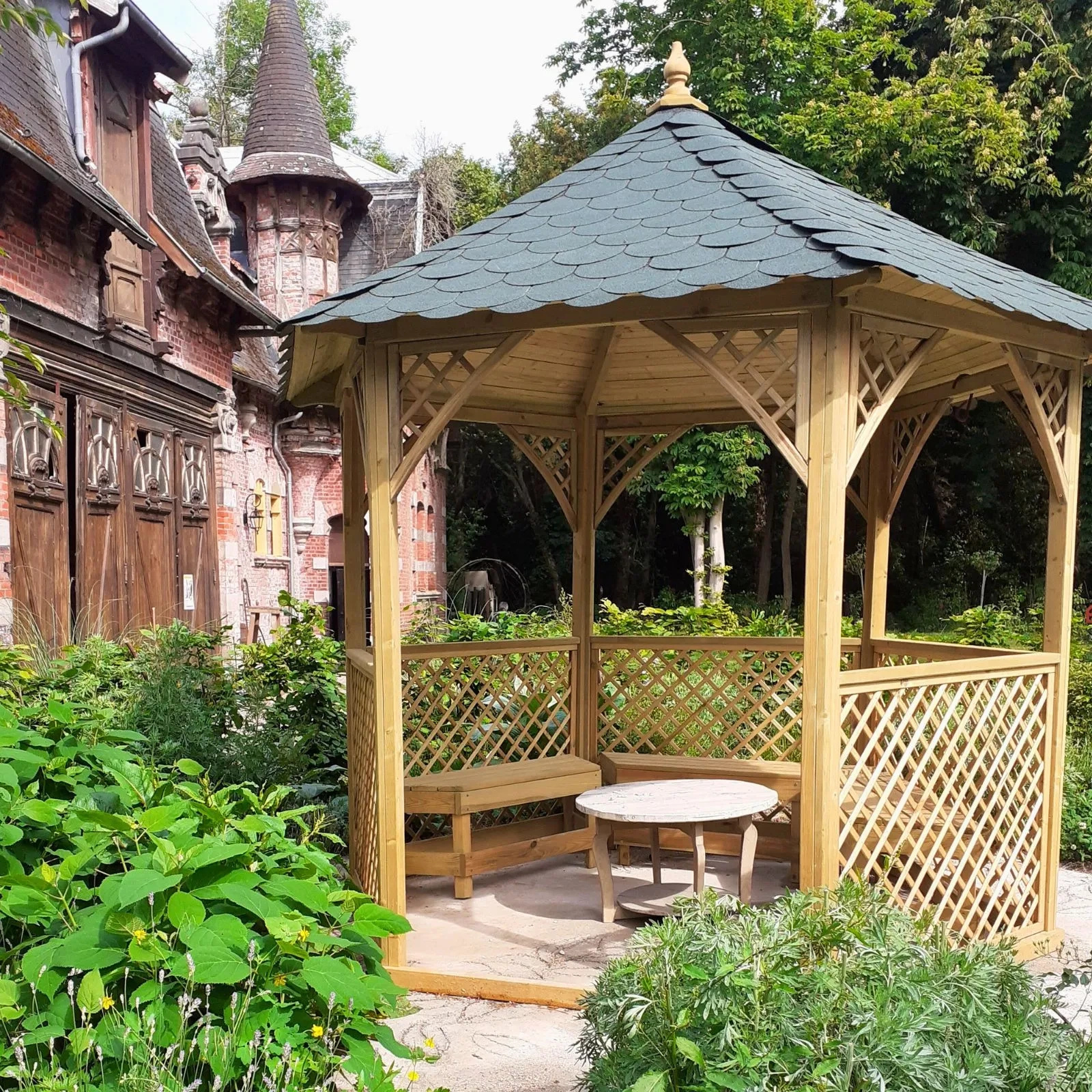 Vivaldi Gazebo Medium \ Green | Garden Buildings \ Gazebos | Jagram ...